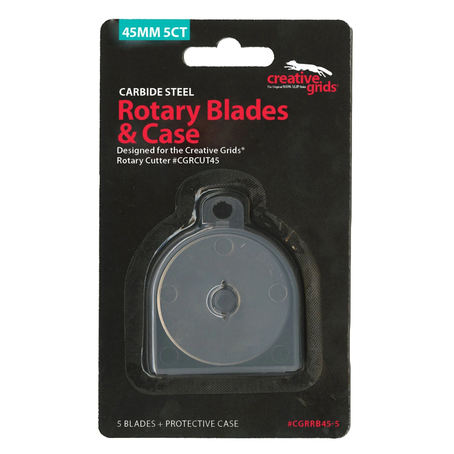 Creative Grids Replacement Rotary Cutter Blades 45mm - 5 Pack